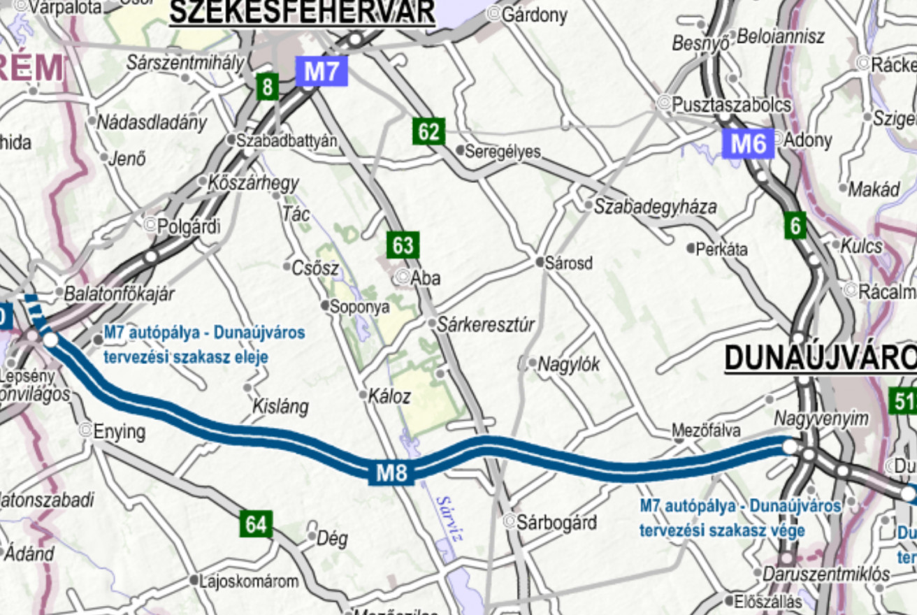 Telex: M8-as autóút