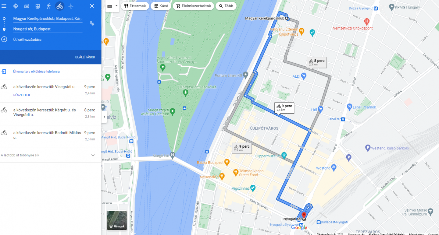 Telex: Keddtől aktív a kerékpáros útvonaltervező a Google Mapsen