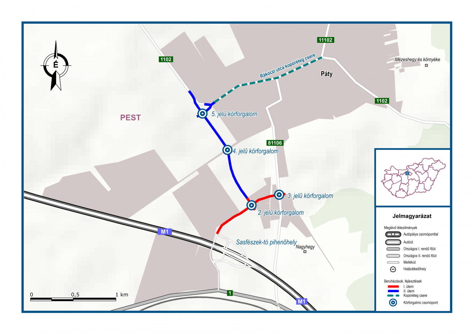 Telex: Két perc alatt elérhetik majd az M1-es autópályát a pátyiak