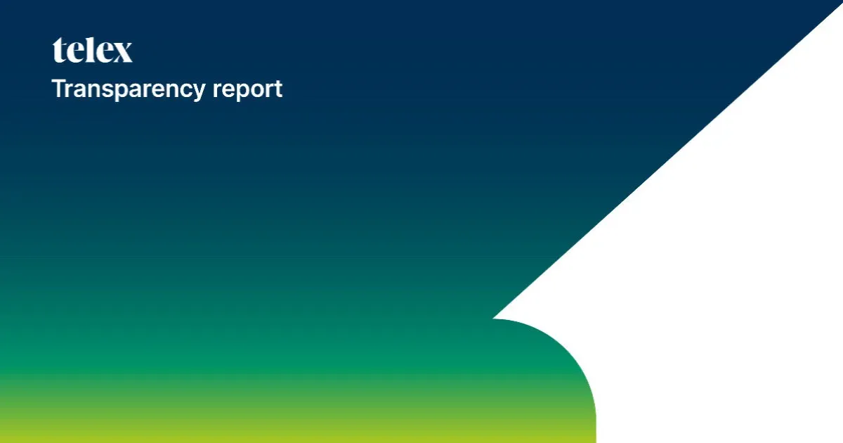 Telex: Telex's fifth transparency report