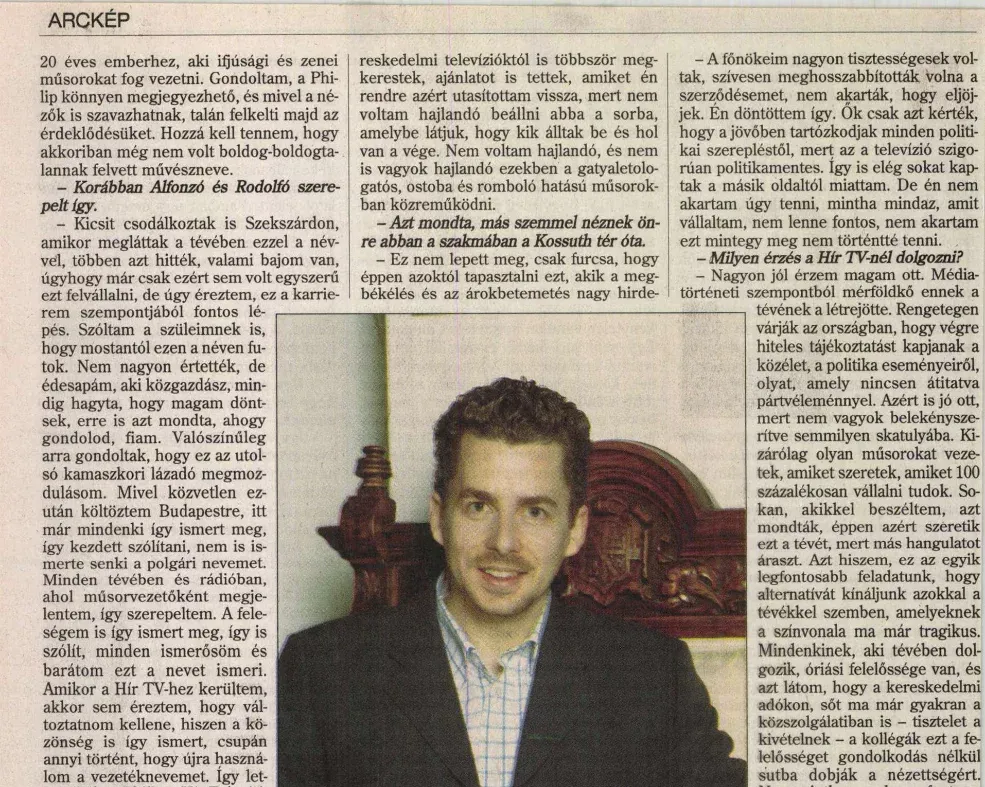 Karakter: Hogyan lett Rákay Kálmánból Philip, ha ilyen név ...