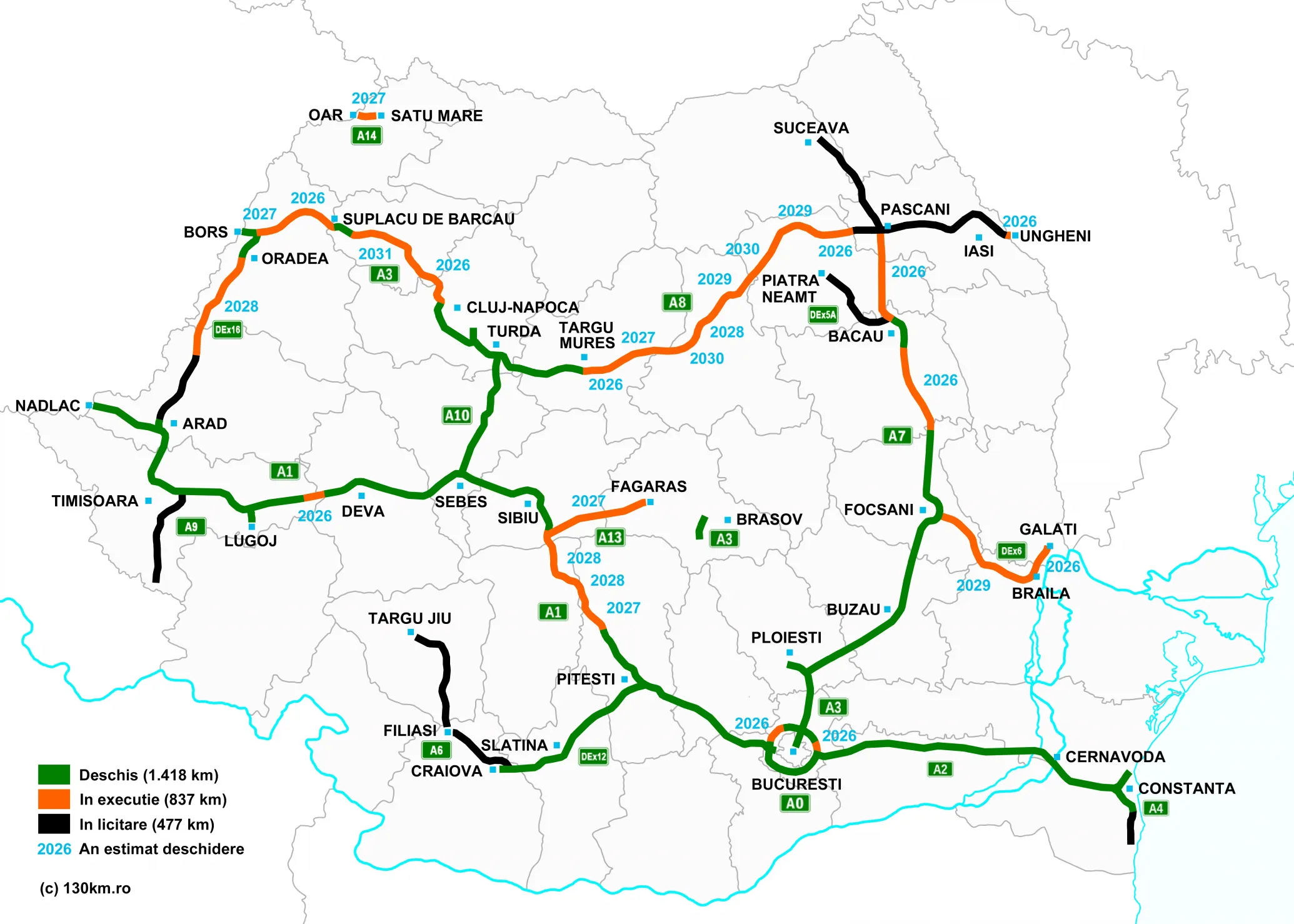 Transtelex: 2025-re összeállt Romániában egy funkcionális autópálya ...